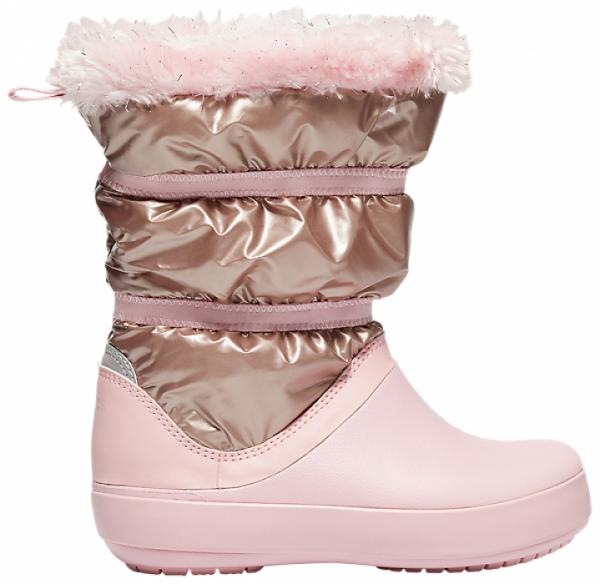 CROCS Girls’ Crocband™ LodgePoint Metallic Winter Boot - Wellbie